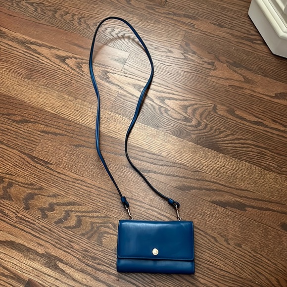 Coach | Bags | Coach Blue Leather Small Crossbody Purse | Poshmark
